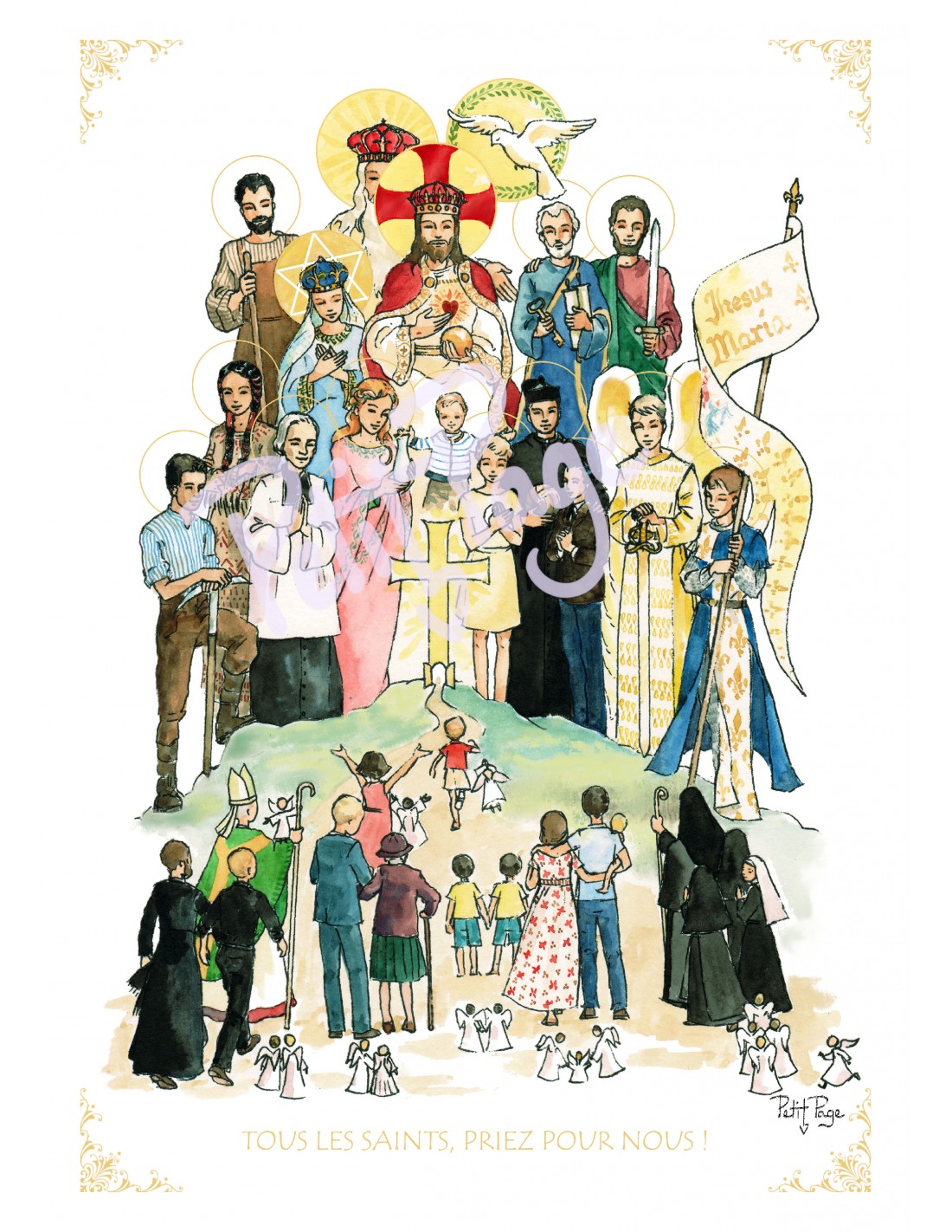 Illustration de la Toussaint A4