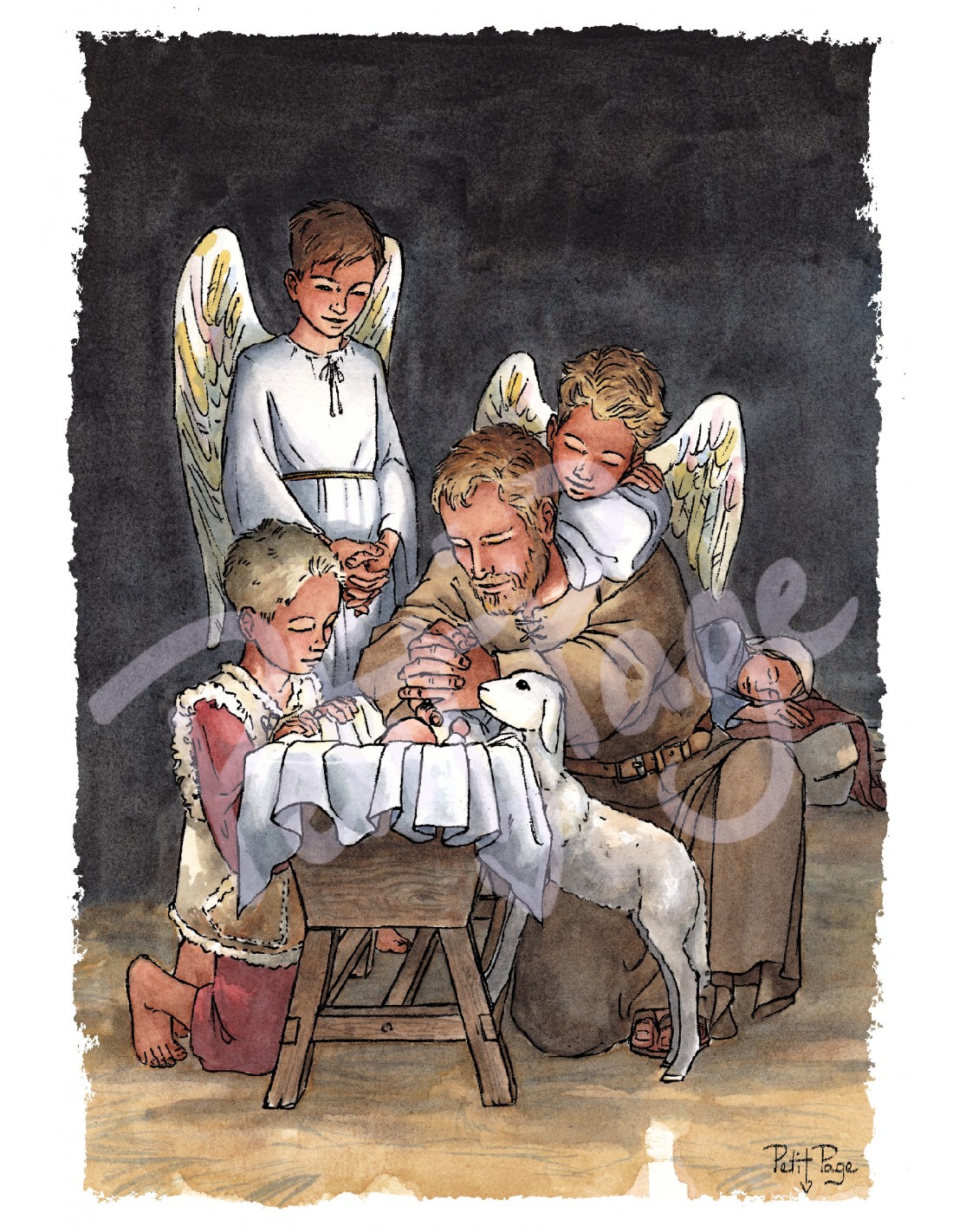Papa Joseph (carte double + enveloppe)