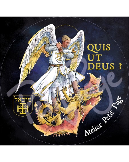 Quis ut Deus - Autocollant