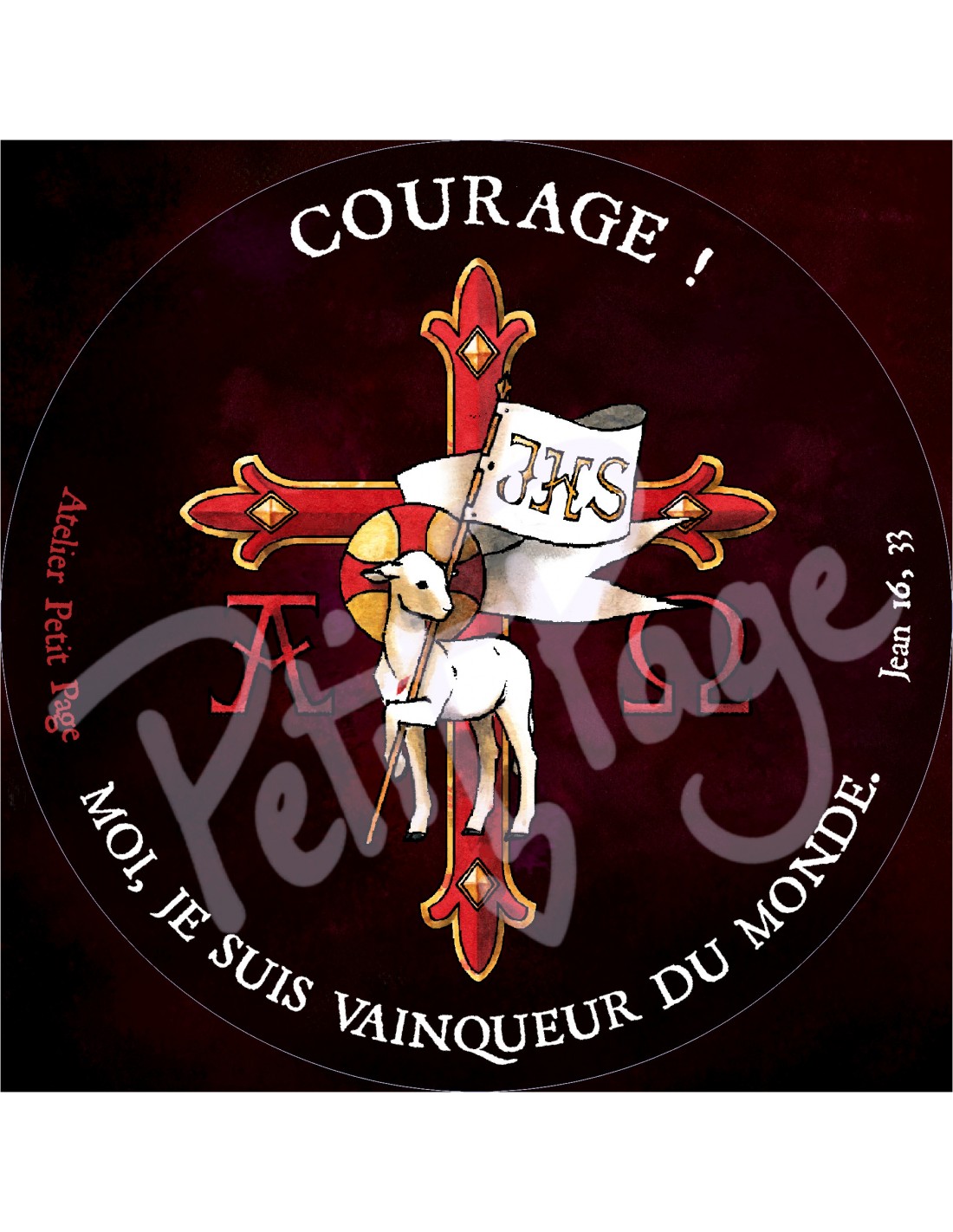 Courage! - Autocollant