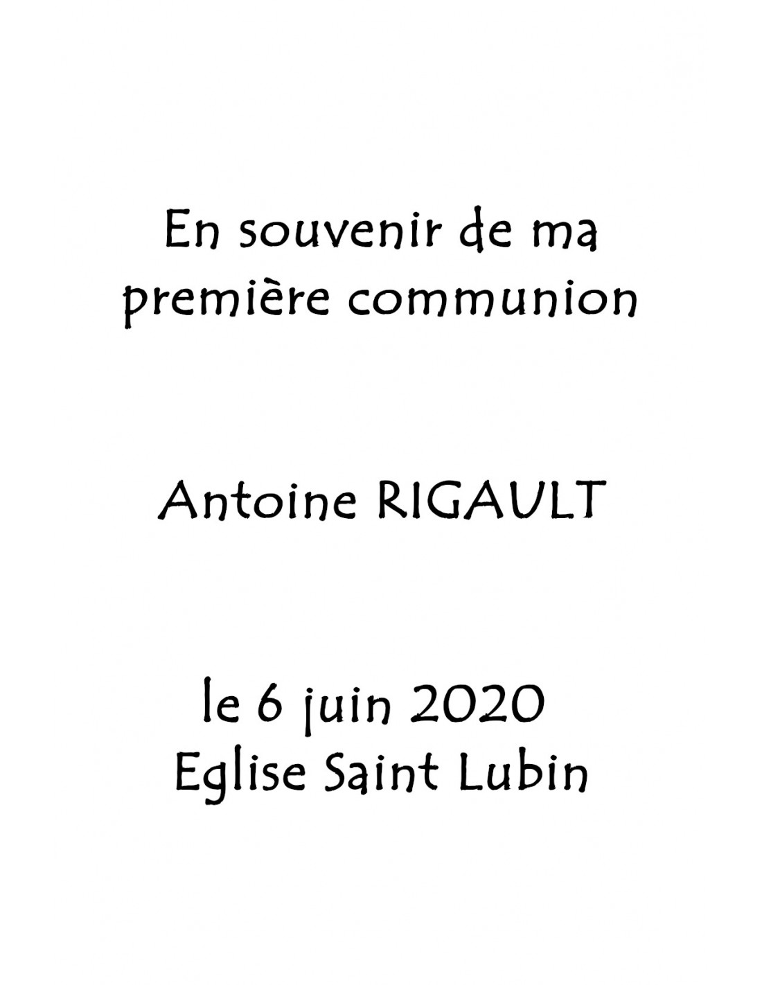 Verso personnalisé IMAGES